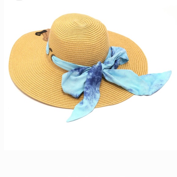 C.C | Accessories | Cc Wide Brim Floppy Coastal Straw Beach Sun Hat ...